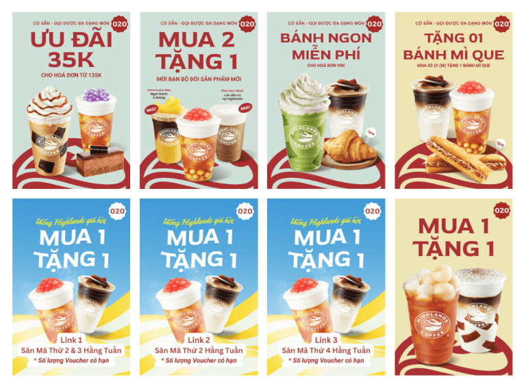 Mã Giảm Giá Highlands Coffee - Voucher Mua 1 Tặng 1, Giảm 40K ...