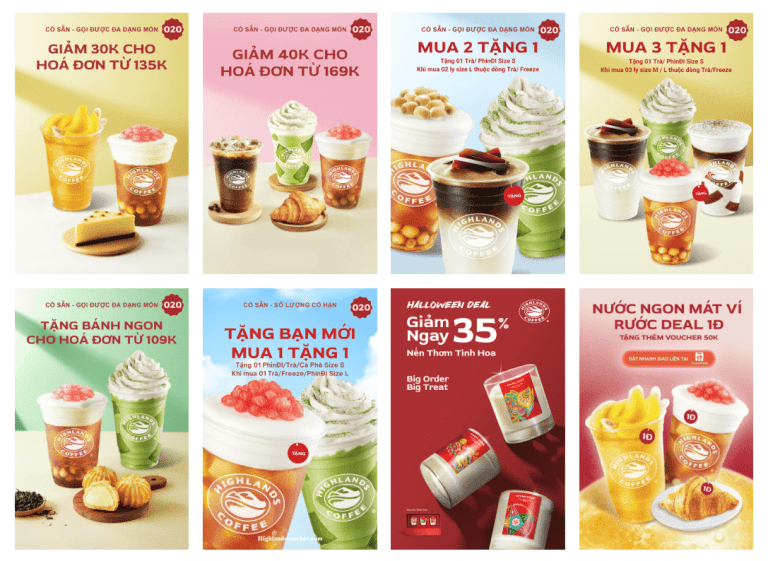Mã Giảm Giá Highlands Coffee - Voucher Mua 1 Tặng 1, Giảm 40K ...